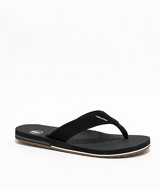 Volcom Victor Black Sandals | Zumiez