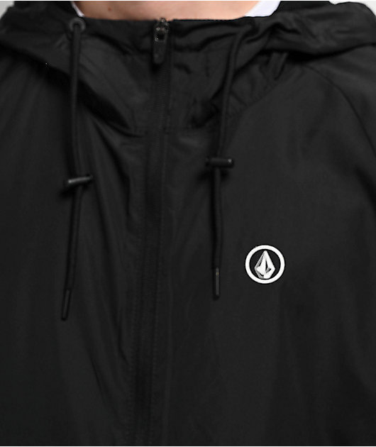Volcom Wavern Black Windbreaker Jacket | Zumiez