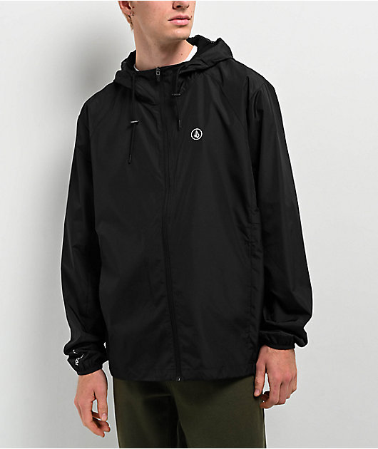 Volcom Wavern Black Windbreaker Jacket | Zumiez