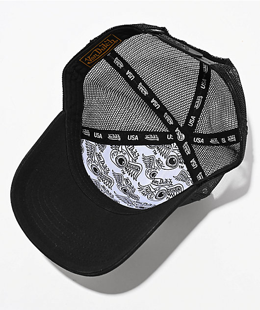 Von Dutch Black & White Trucker Hat | Zumiez