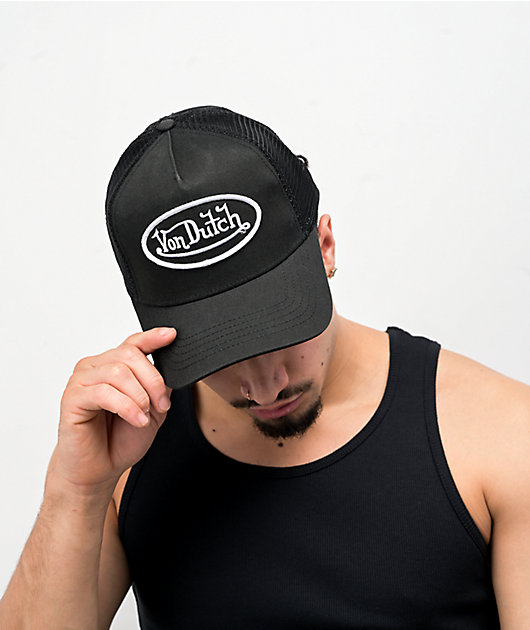 Von Dutch Black & White Trucker Hat | Zumiez
