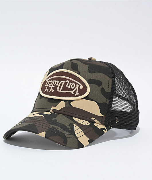 Von Dutch Brown Camo Trucker Hat | Zumiez
