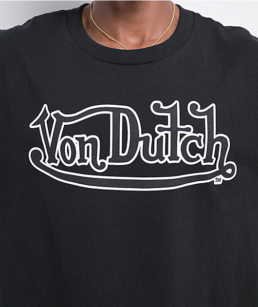 Von Dutch Crossbone Motors Black T-Shirt | Zumiez