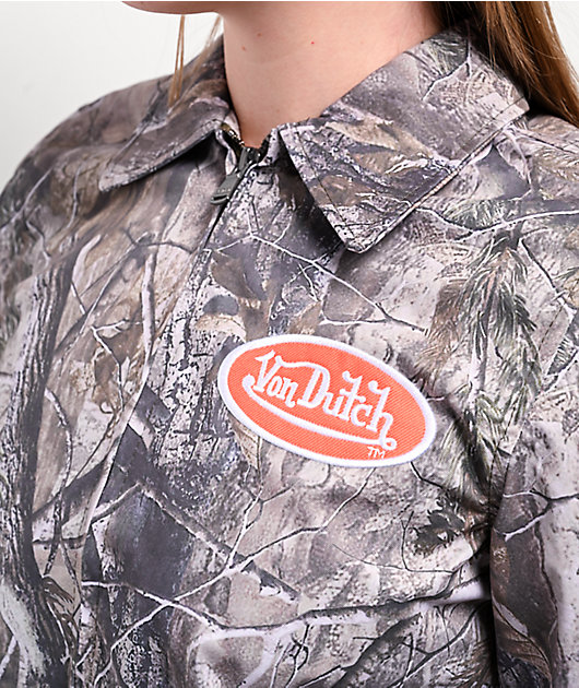 Von Dutch Mechanical Camo Work Jacket | Zumiez