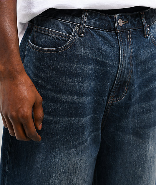 Von Dutch Reaper Blue Wash Baggy Jeans | Zumiez