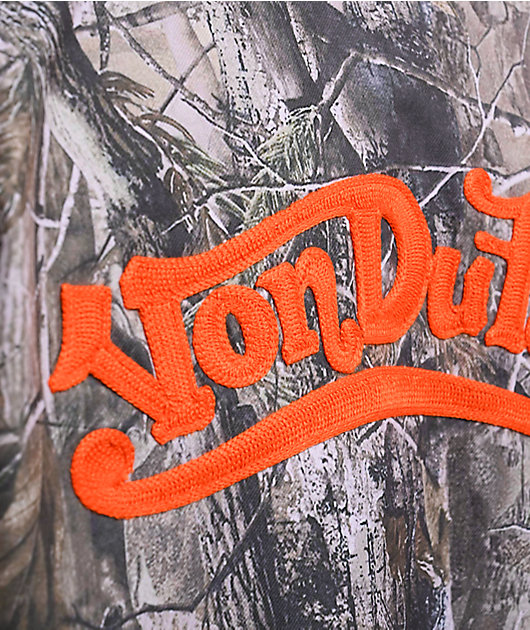 Von Dutch Tree Green Camo Work Jacket | Zumiez