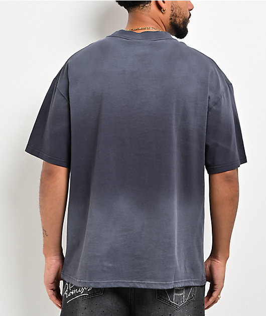 Von Dutch x Broken Promises Devilish Charm Grey Wash T-Shirt | Zumiez