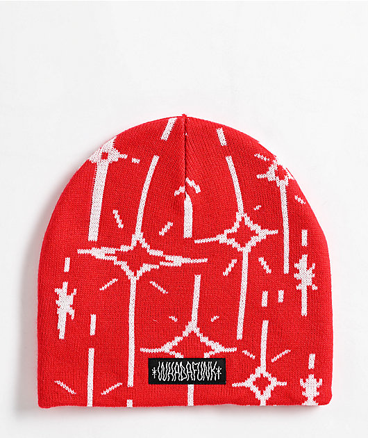 WHADAFUNK Bling Red Beanie | Zumiez