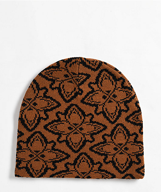 WHADAFUNK Petals Brown Beanie | Zumiez