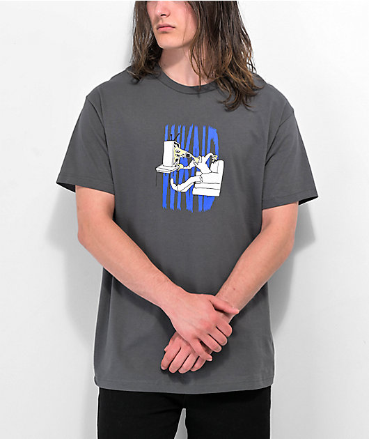 WKND Channel 3 Charcoal T-Shirt | Zumiez