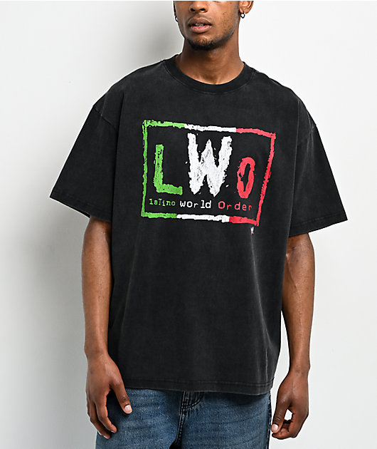 WWE LWO Black Wash T-Shirt | Zumiez
