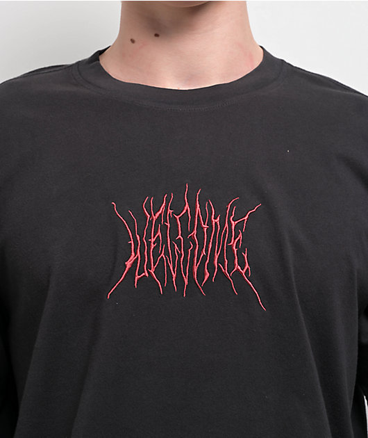 Welcome Castle Layered Knit Black 2fer Long Sleeve T-Shirt | Zumiez