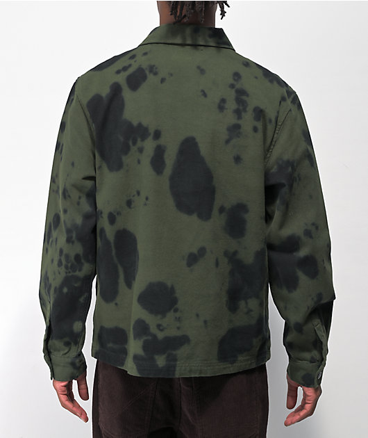 Welcome Inkblot Green Canvas Jacket | Zumiez