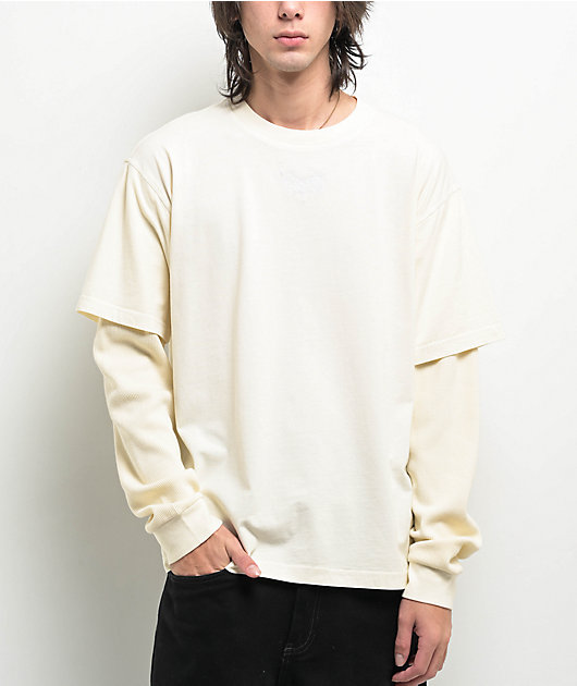 Welcome Shard Cream 2fer Thermal Long Sleeve T-Shirt | Zumiez