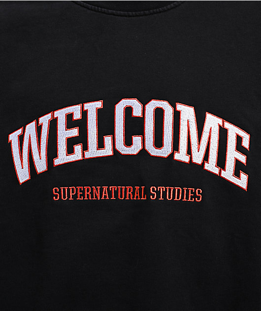 Welcome Student Black Crewneck Sweatshirt | Zumiez