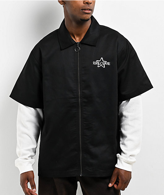 Welcome Supernatural Black & White 2fer Work Shirt | Zumiez