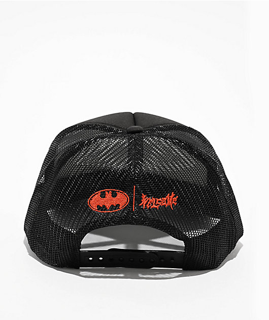 Welcome x Batman Foam Black Trucker Hat | Zumiez