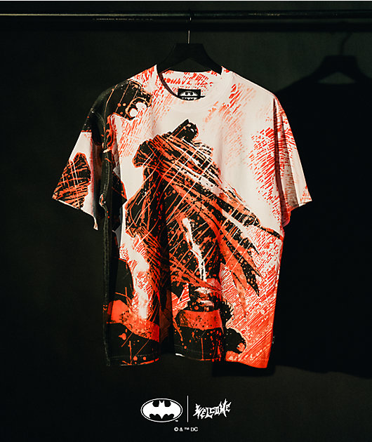 Welcome x Batman Gargoyle White Knit T-Shirt | Zumiez