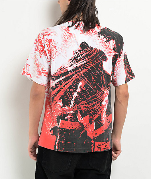 Welcome x Batman Gargoyle White Knit T-Shirt | Zumiez