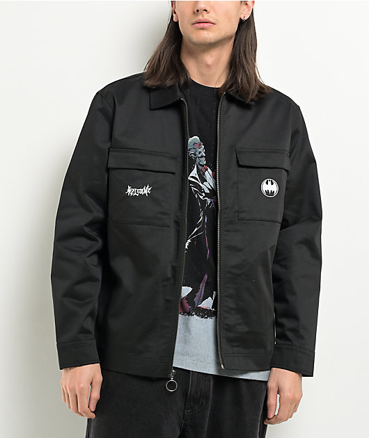 Welcome x Batman Gotham Black Long Sleeve Jacket | Zumiez