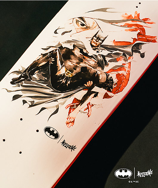 Welcome x Batman Heart Of Hush 9.5" Skateboard Deck | Zumiez