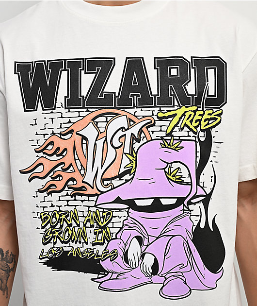 Wizard Trees Crouch White T-Shirt | Zumiez