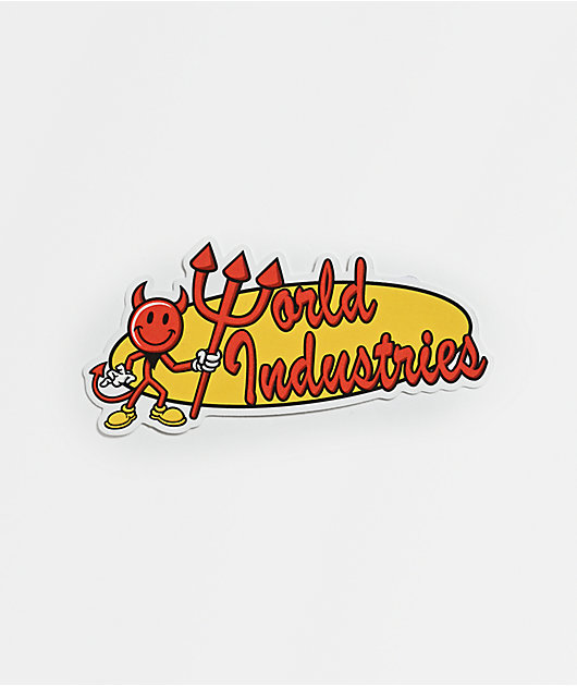World Industries Oval Logo Sticker | Zumiez
