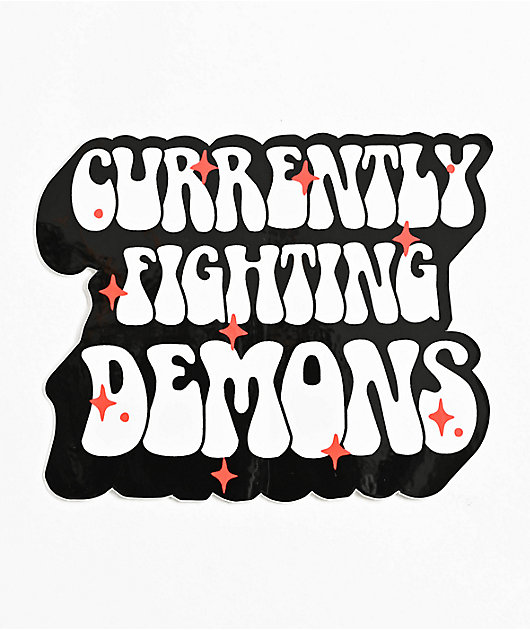 XPLR Fighting Demons Sticker | Zumiez