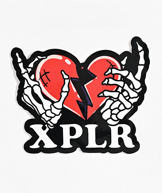 XPLR Heartbreak Sticker | Zumiez