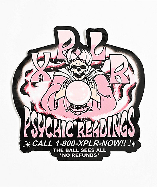 XPLR Psychic Readings Sticker | Zumiez