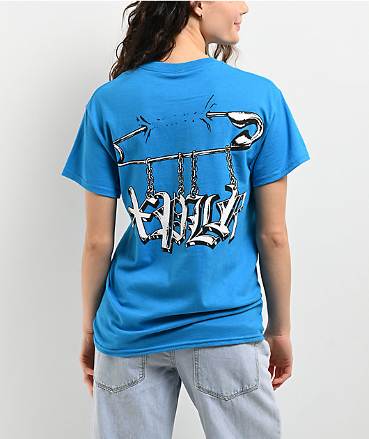 XPLR Punk Pin Sapphire Blue T-Shirt | Zumiez