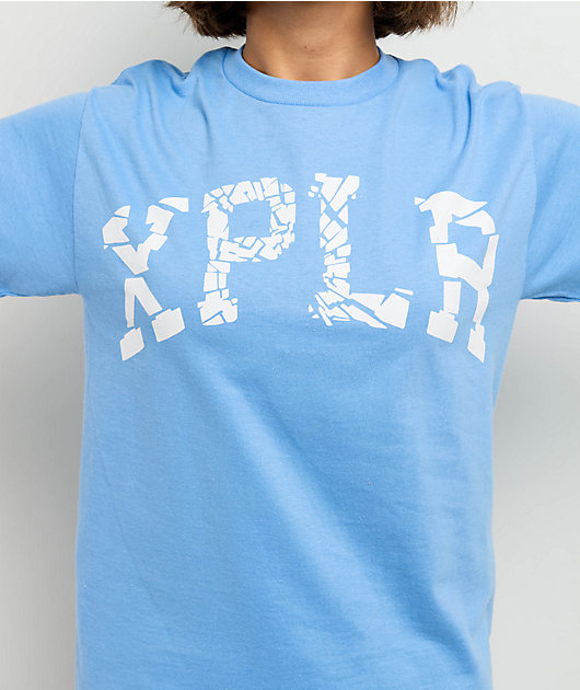 XPLR Shatter Blue T-Shirt | Zumiez