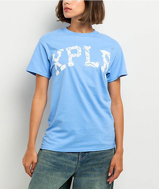 XPLR Shatter Blue T-Shirt | Zumiez