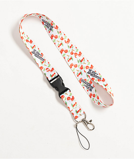 Your Highness Cherry Pie White Lanyard | Zumiez