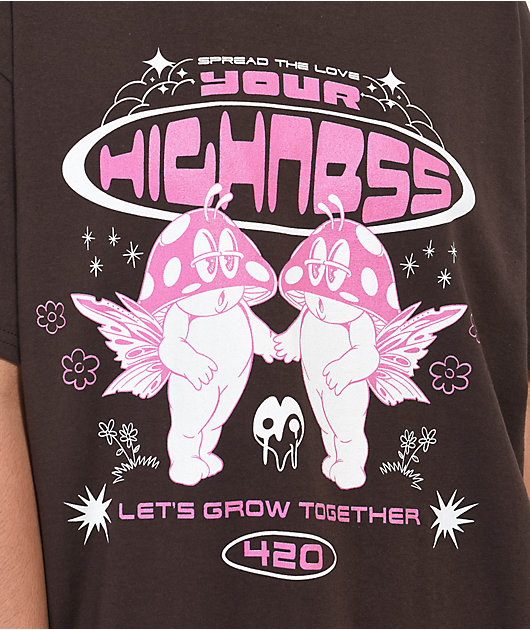Your Highness Spread The Love Brown T-Shirt | Zumiez