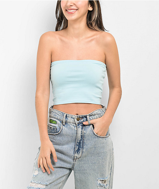 Zine Jane Blue Tube Top | Zumiez
