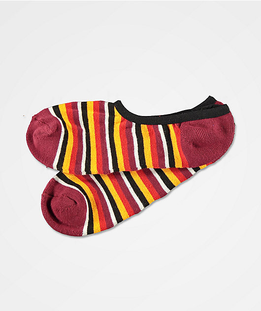 Zine Stripe Chocolate No Show Socks | Zumiez