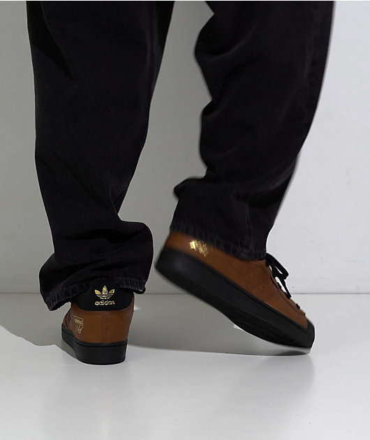 adidas Heitor Pro Shell ADV Brown & Core Black Skate Shoes | Zumiez