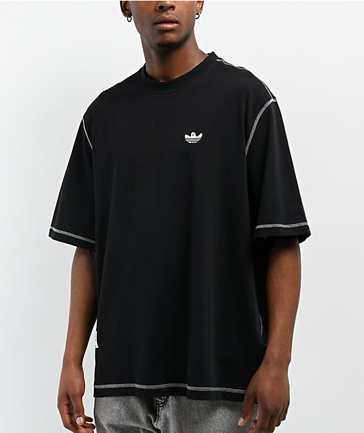 adidas Shmoofoil Heavyweight Black T-Shirt | Zumiez
