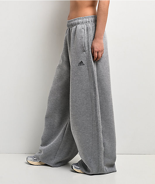adidas Teamgeist Rhinestone Heather Grey Track Pants | Zumiez