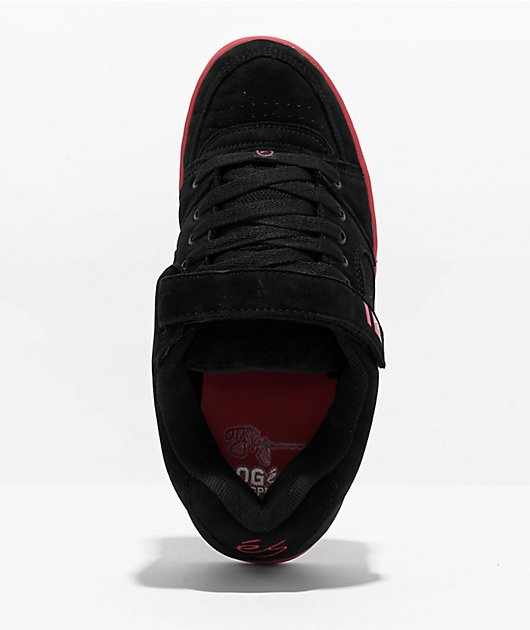eS Accel OG Plus Black & Red Skate Shoes | Zumiez