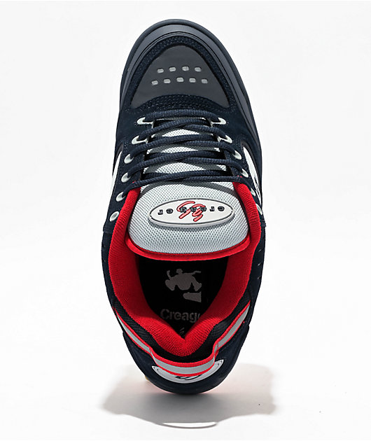 eS Creager Blue, Grey & Red Skate Shoes | Zumiez