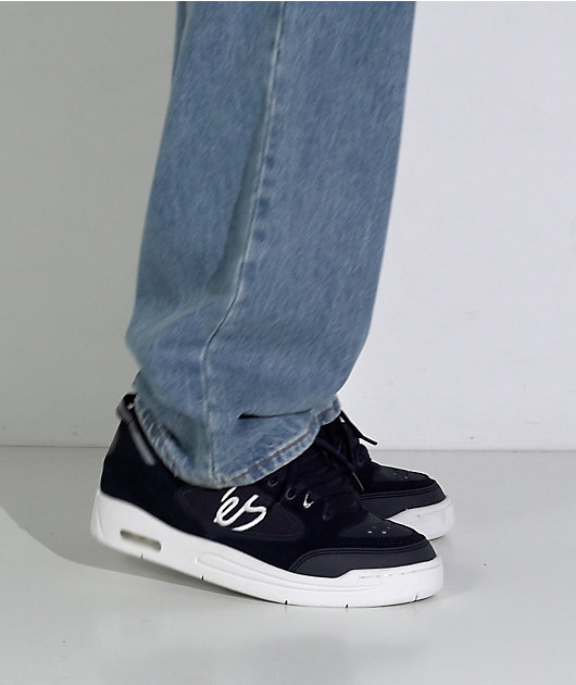 eS Creager Navy & White Skate Shoes | Zumiez
