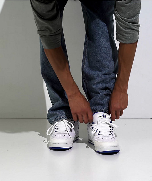 eS Creager White & Blue Skate Shoes | Zumiez