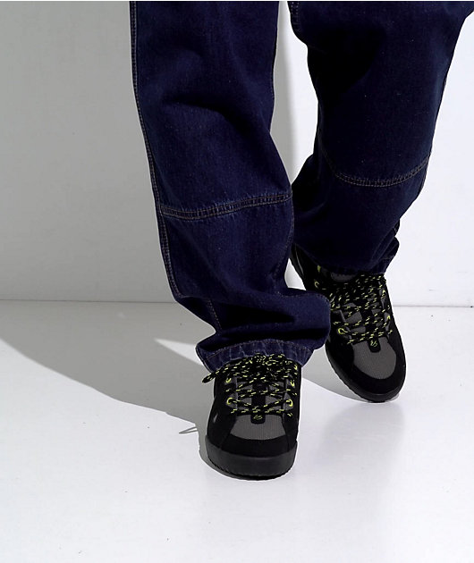 eS One Nine 7 Black & Lime Green Skate Shoes | Zumiez