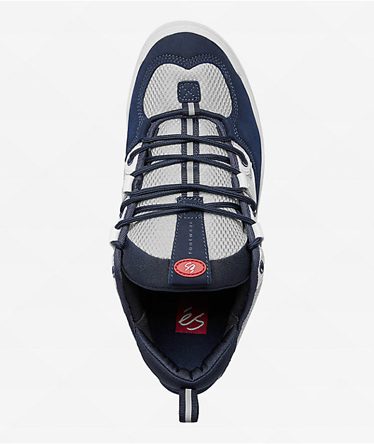eS Two Nine 8 White & Navy Skate Shoes | Zumiez
