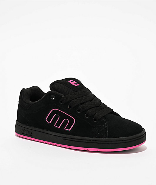 etnies Callicut Black & Pink Skate Shoes | Zumiez