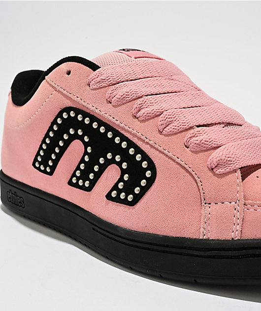 etnies Kingpin Pink & Black Skate Shoes | Zumiez