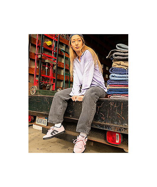 etnies Kingpin Pink & Black Skate Shoes | Zumiez
