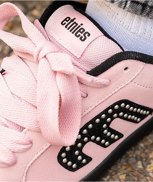 etnies Kingpin Pink & Black Skate Shoes | Zumiez